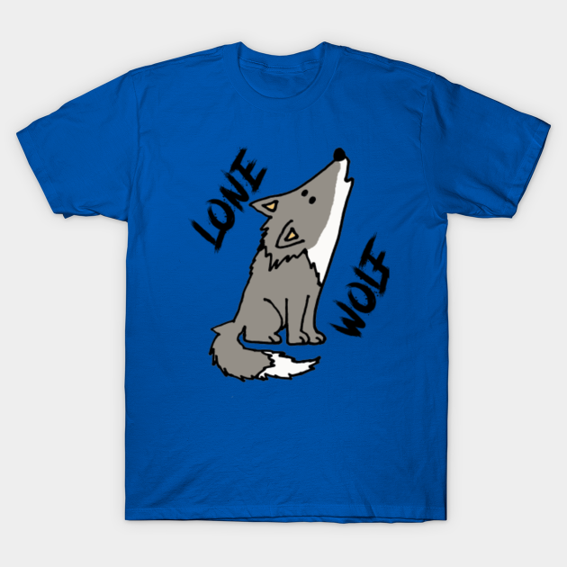 Cute Lone Wolf Cartoon Wolf T Shirt Teepublic